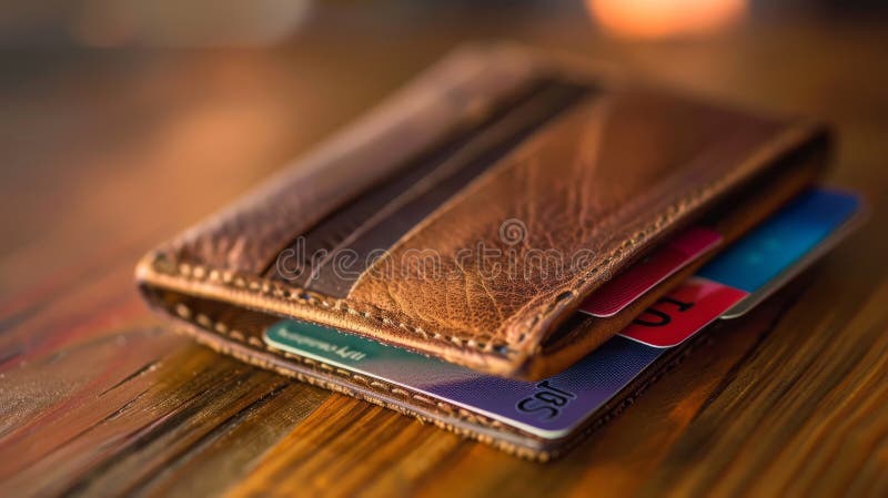 Brown Leather Wallet Wooden Table Studio Setting Stock Photos - Free & Royalty-Free Stock Photos ...