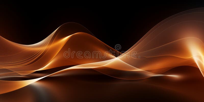 Brown LED Creative Abstract Wavy Texture. Stock Illustration ...