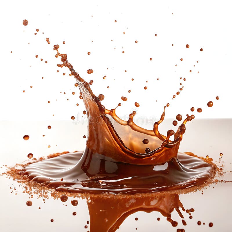 Brown Liquid Splash stock illustration. Illustration of design - 356333713