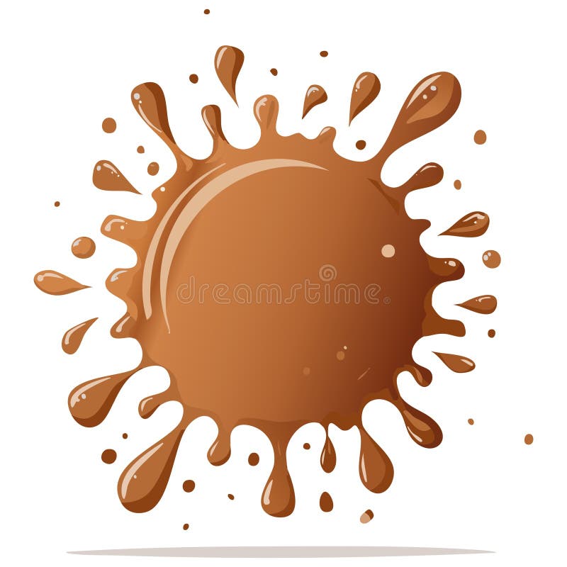 Brown Liquid Splash Cartoon Vector Illustration Graphic Stock Vector ...