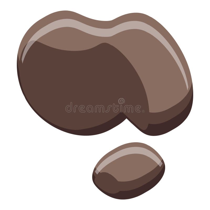 Brown Liquid Splashing Downward Creating Abstract Shape Stock Vector ...