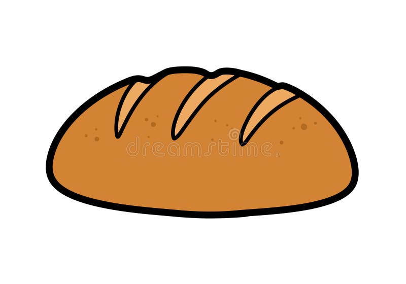 Loaf of bread clip art stock illustration. Illustration of fresh ...