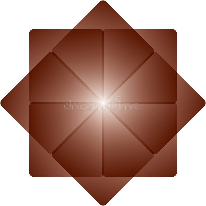 Brown Logo Design Vector Isolate Object Pattern Stock Illustration ...