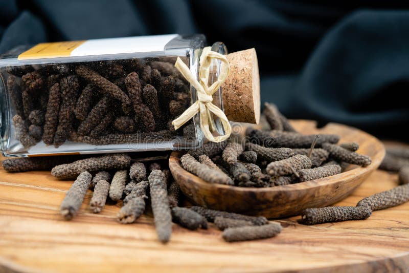 Brown long pepper stock photo. Image of aromatic, olive - 275456736