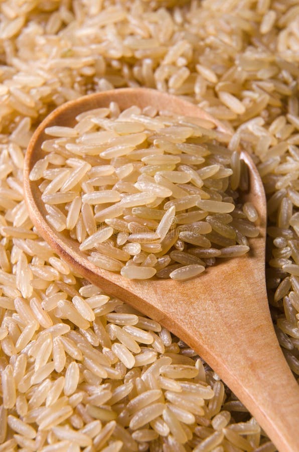 Brown long rice stock photo. Image of nutrition, japanese - 24916936