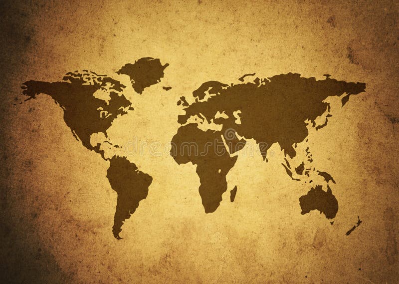 Brown map paper stock image. Image of africa, travel - 38309457