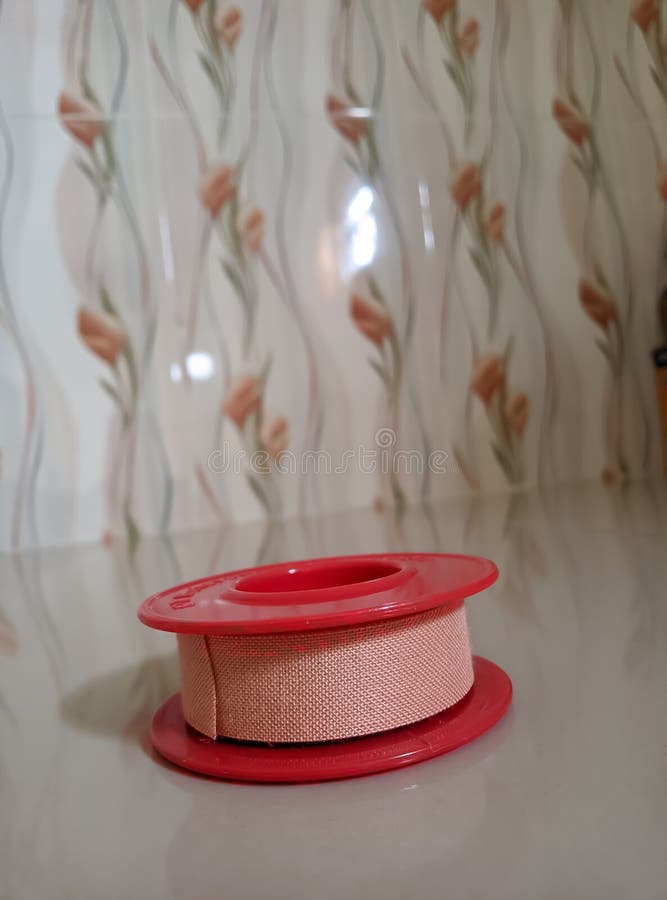 Brown Medical Plaster Lying on the Table Stock Image - Image of ...