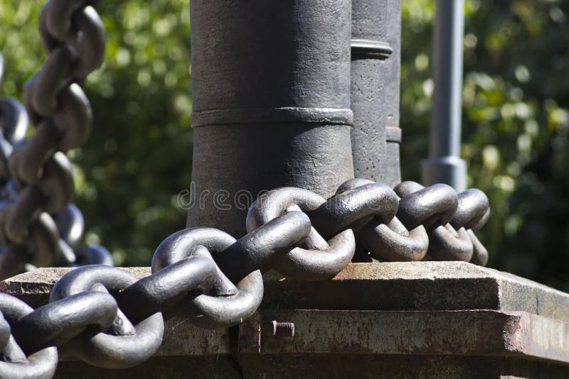 Brown Metal Linked Chain Picture. Image: 116050121