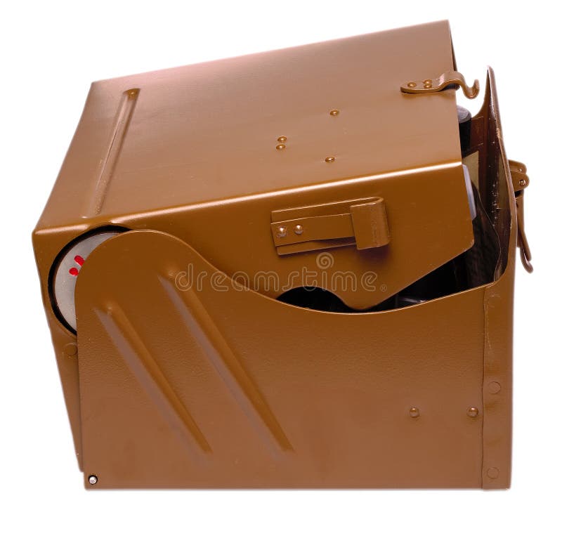 The Military Box On White Background. Stock Image - Image of file ...