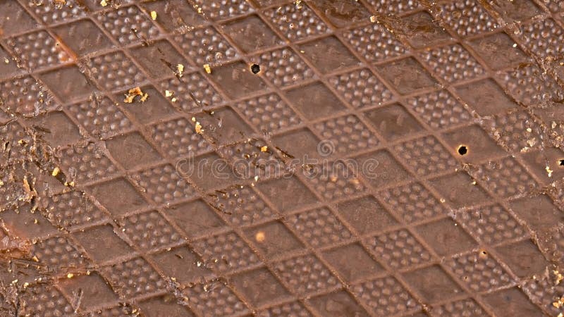 Brown Milk Chocolate with Interesting Texture. Background Stock Video ...