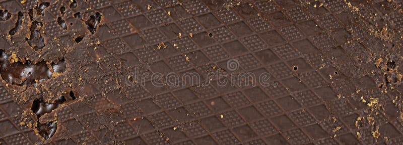Brown Milk Chocolate with Interesting Texture. Background Stock Photo ...