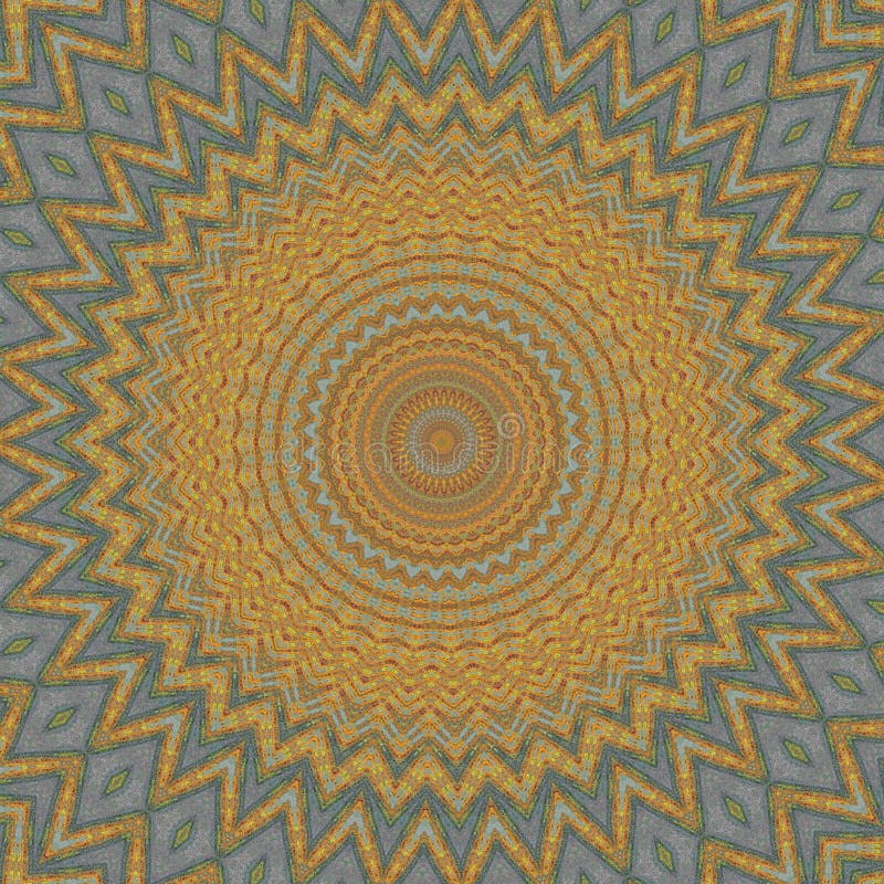 Brown Mirror Mandala Pattern Beige. Reflection Decorative.brown Mirror ...