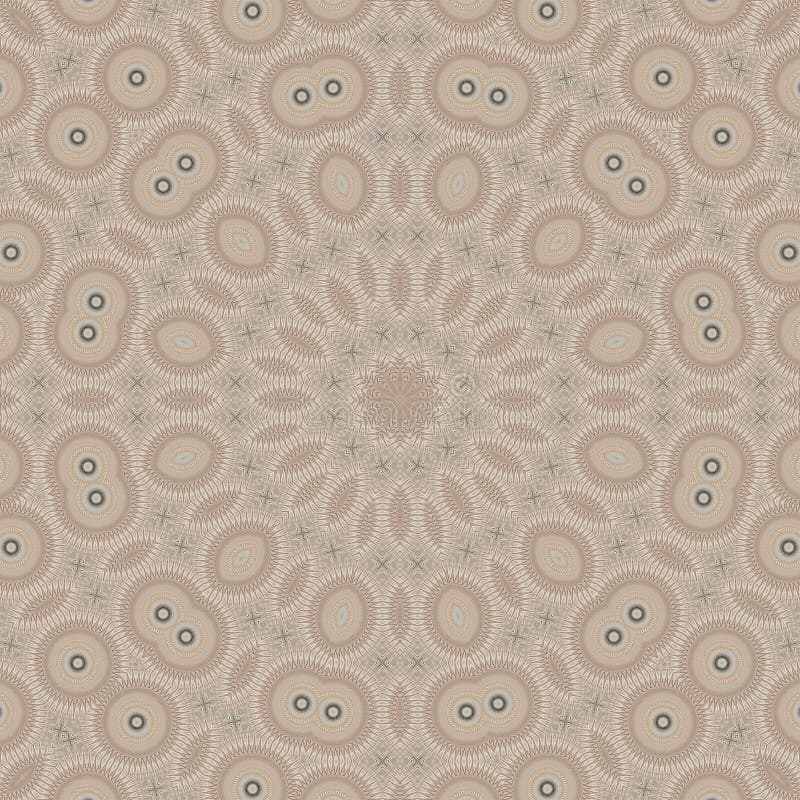 Brown Mirror Mandala Pattern Beige. Space.brown Mirror Mandala Pattern ...