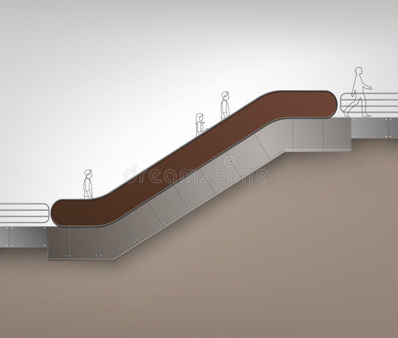 Escalator Side View Stock Illustrations – 105 Escalator Side View Stock ...