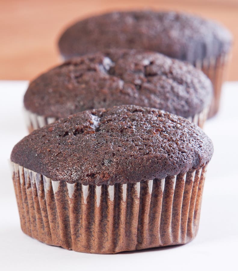 Brown muffins stock photo. Image of sweet, close, cookie - 17034932