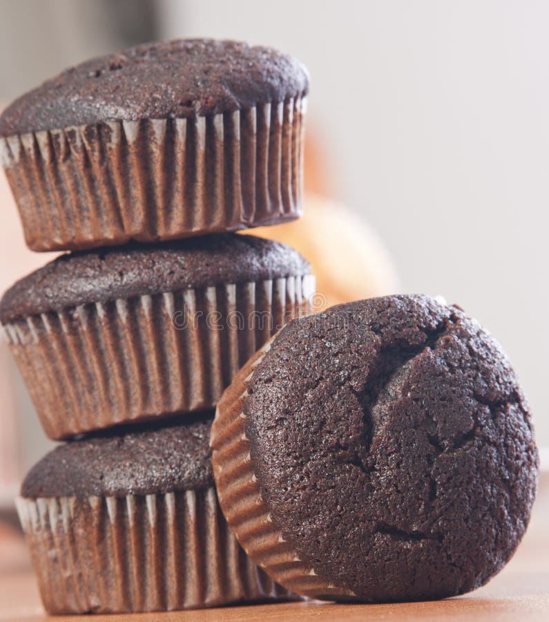 Brown muffins stock photo. Image of dish, muffins, sweet - 17759608
