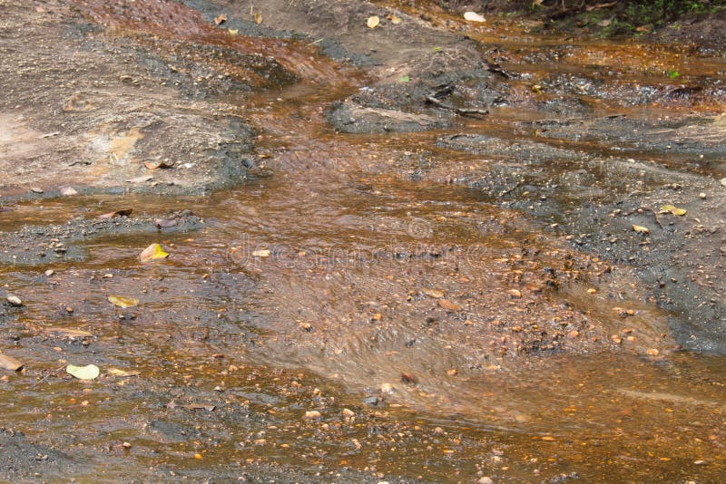 Brown Natural Wet Rocks in River Water Background Stock Photo - Image ...