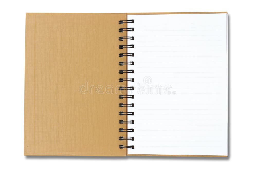 Brown note book stock image. Image of list, page, office - 26600125