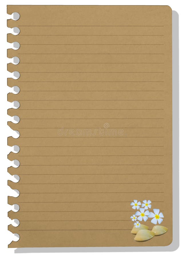 Brown note paper stock image. Image of notebook, design - 16178371