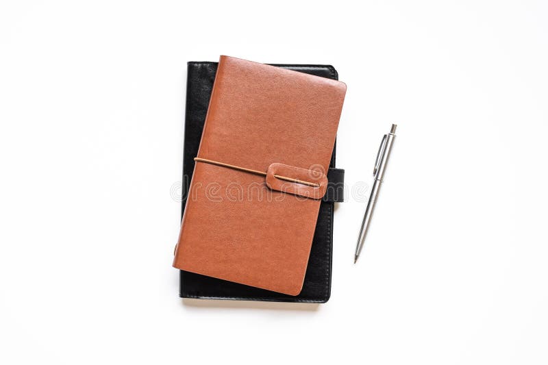 Brown Notebook Cover Model Mockup for Design Key Visual Concepts or ...