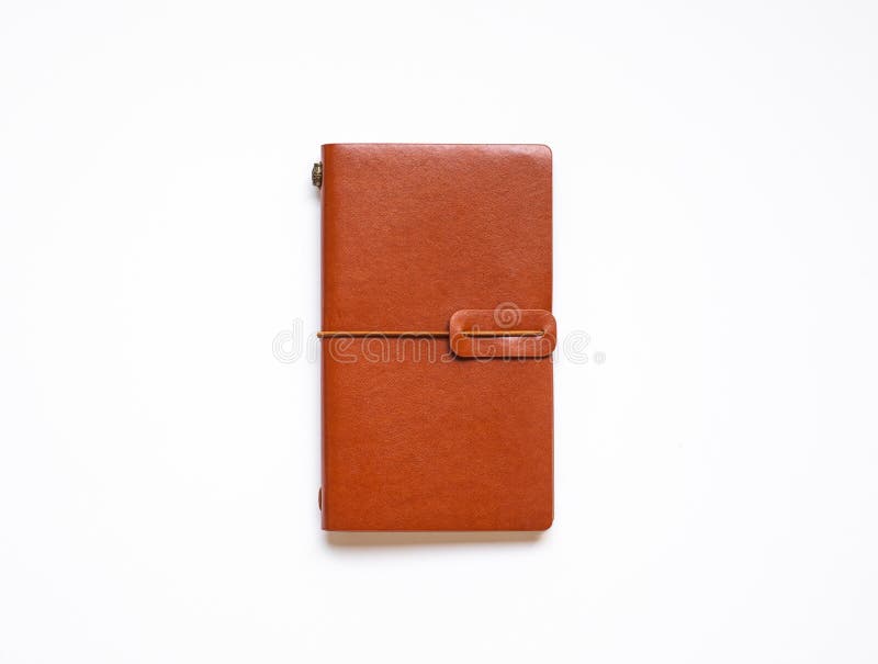 Brown Notebook Cover Model Mockup for Design Key Visual Concepts or ...