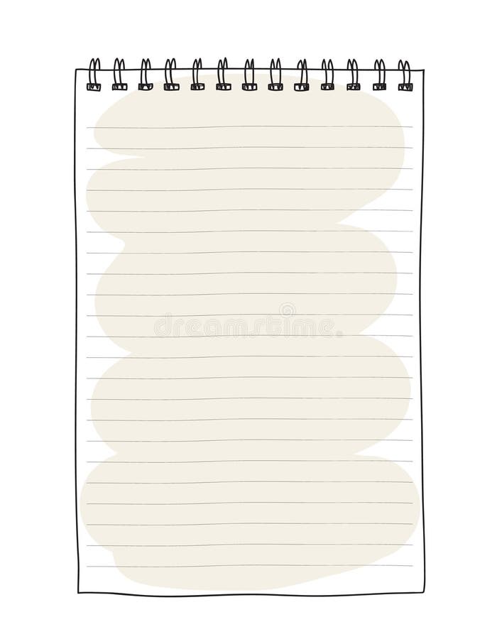 Brown Notebook Hand Drawn Art Vector Illustration Stock Illustrations ...