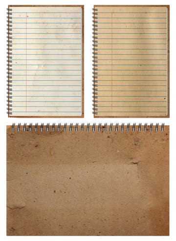 Brown Notebook Paper Background Stock Illustration - Illustration of ...
