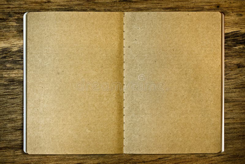 Recycled Paper on Wood Backgrounds. Stock Image - Image of antique ...