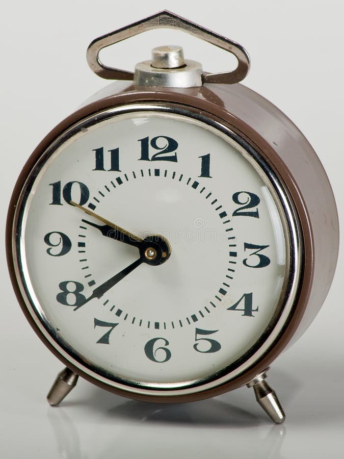 Brown Old Clock stock photo. Image of reminder, alert - 38714512