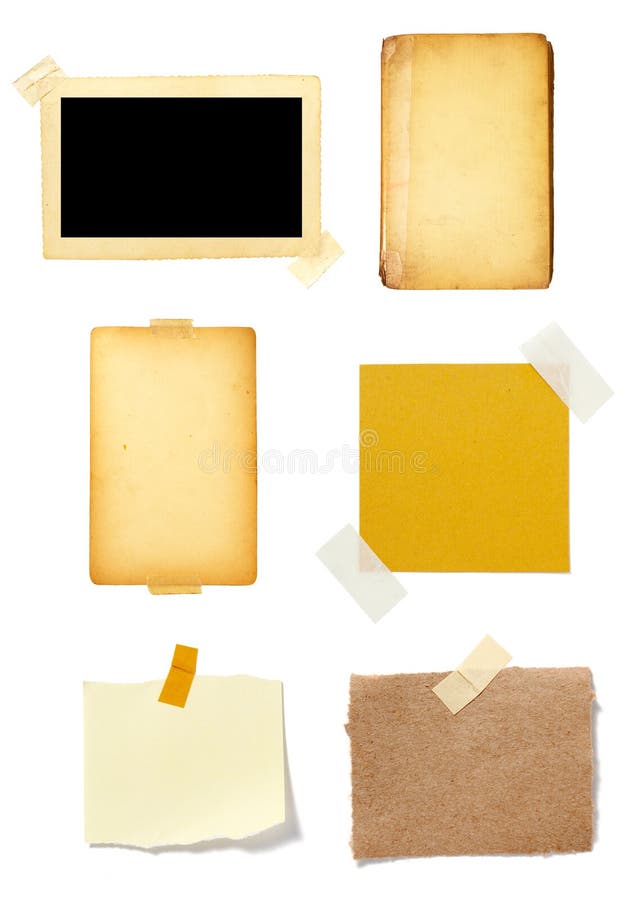Brown Old Paper Note Background Cork Board Stock Photo - Image of ...