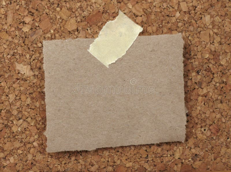 Brown Old Paper Note Background Cork Board Stock Image - Image of list ...