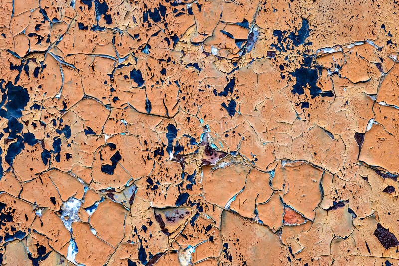 Brown Old Vintage Painted Wood Peeling Texture Background Stock Image ...