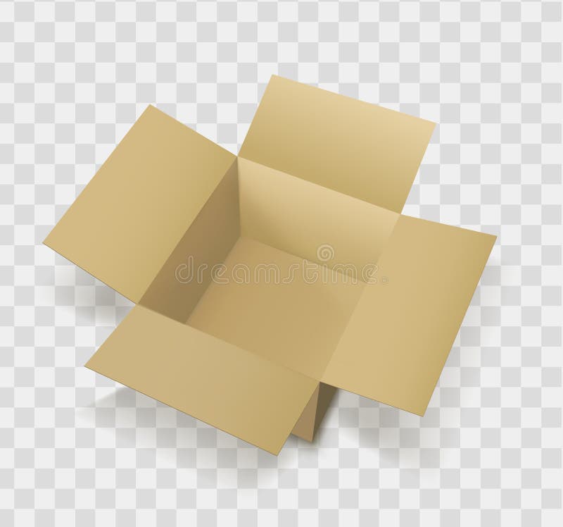 Cardboard Moving Box Illustration Stock Vector - Illustration of mail ...