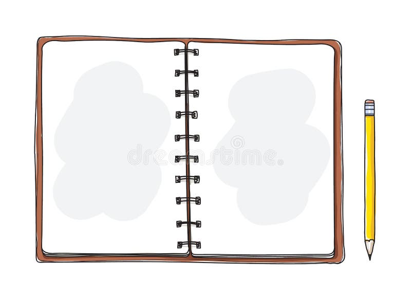 Brown notepad Background stock illustration. Illustration of colorful ...