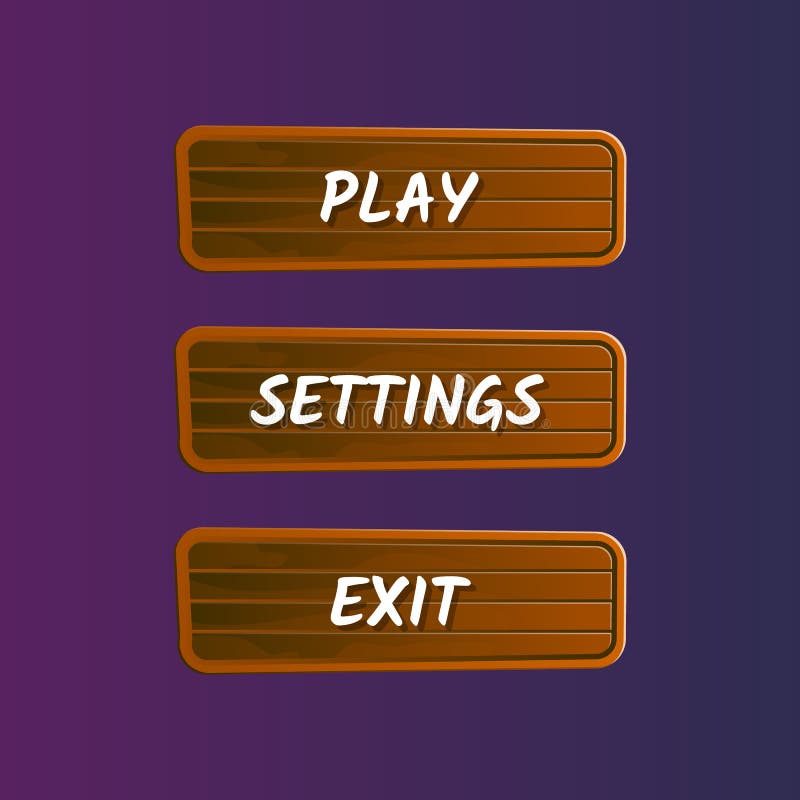 Brown Options Selection Windows Set Stock Illustration - Illustration ...