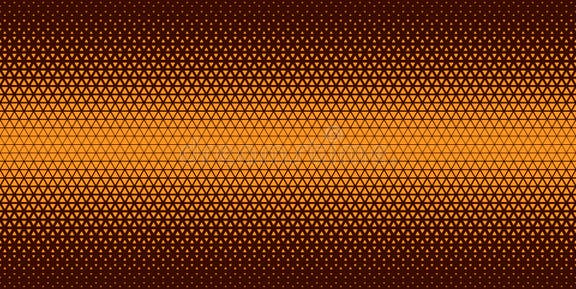 Brown Orange Halftone Triangles Pattern. Abstract Geometric Gradient ...