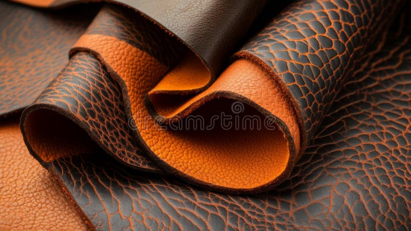 Brown and Orange Leather Texture Background Stock Illustration ...