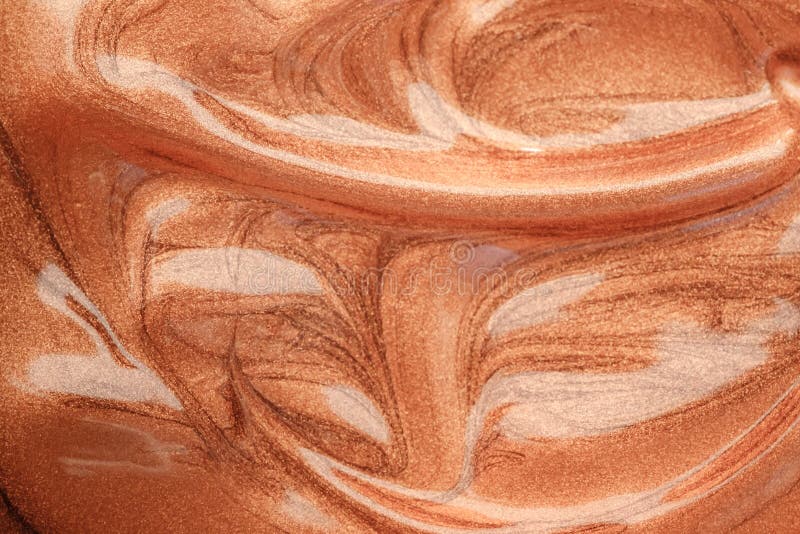 Brown Orange Pearl Paint Cosmetics Texture Background Stock Image ...