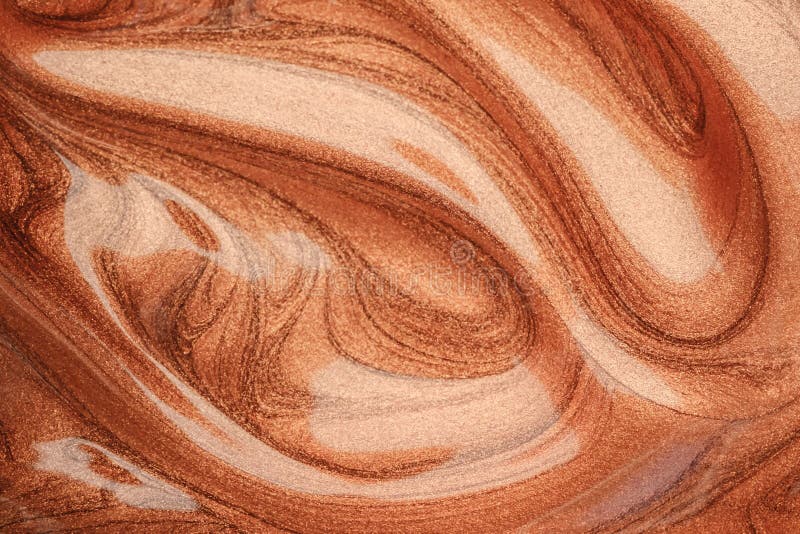 Brown Orange Pearl Paint Cosmetics Texture Background Stock Photo ...
