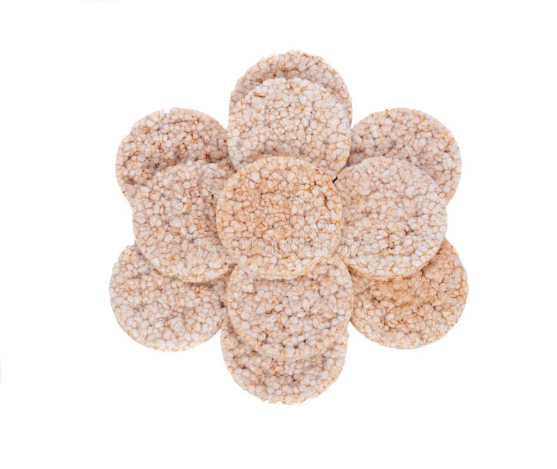 Brown organic rice cakes stock image. Image of crunchy - 75971399