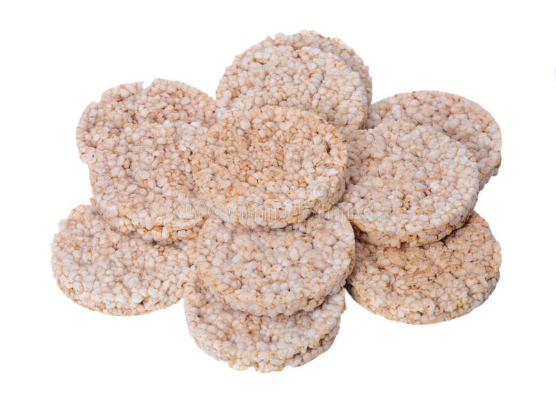 Brown organic rice cakes stock image. Image of nutrition - 75971515