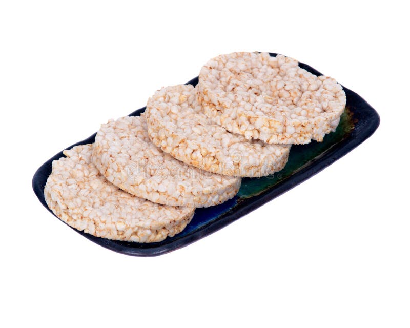 Brown organic rice cakes stock photo. Image of brown - 75971598