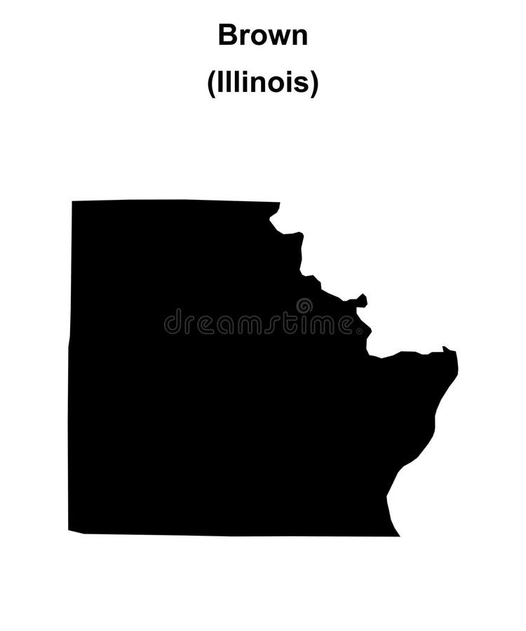 Brown outline map stock vector. Illustration of cartography - 361544991