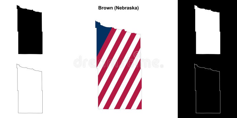 Brown outline map stock vector. Illustration of empty - 324016998