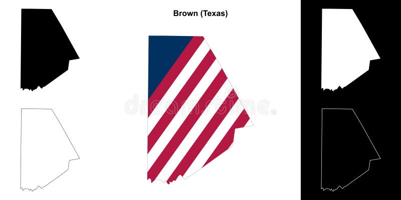Brown outline map stock vector. Illustration of texas - 324145921