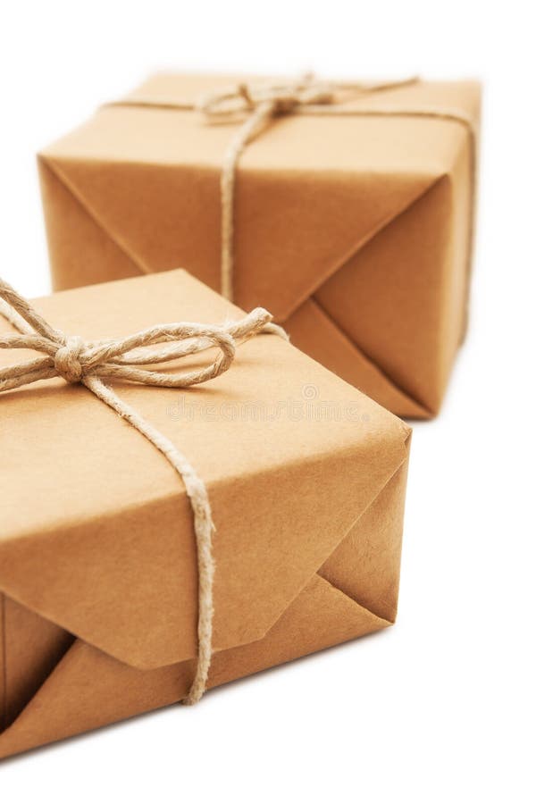 Brown Parcel stock photo. Image of merchandise, carton - 26893012