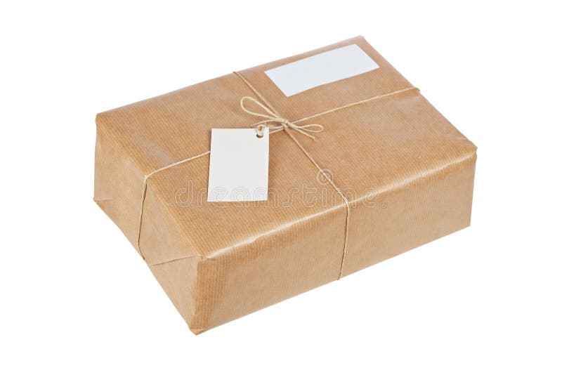 Parcel and Label stock image. Image of package, parcel - 161433