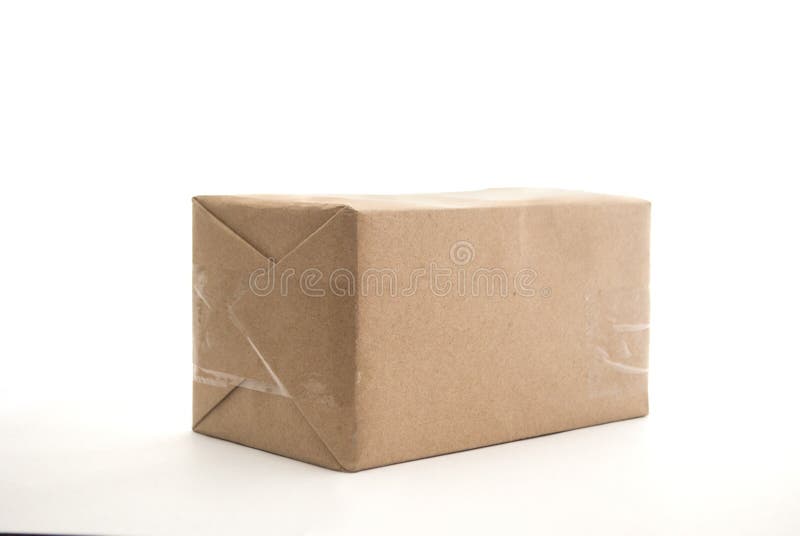 Brown Package stock image. Image of space, knot, shipped - 86004983