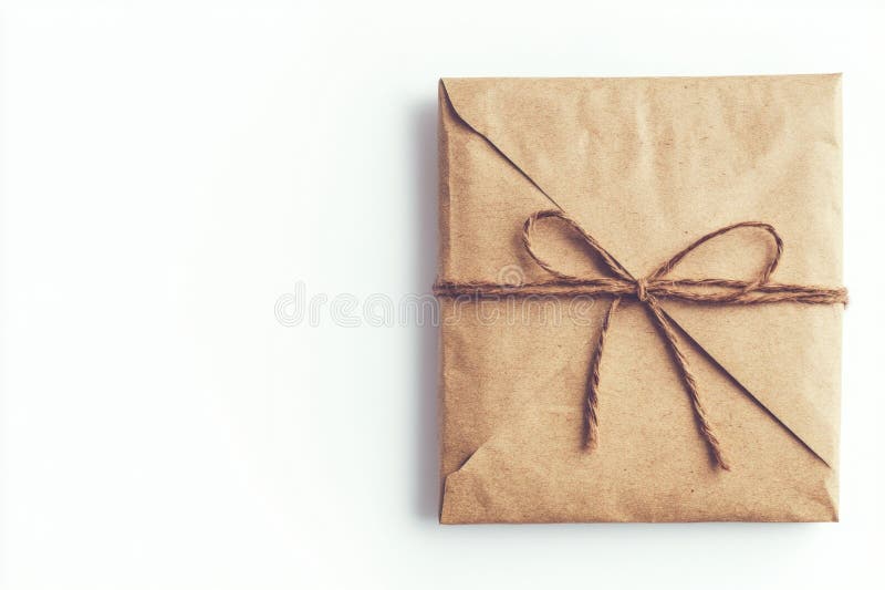 A Brown Package Wrapped in Brown Paper with a Brown String, Ideal for ...