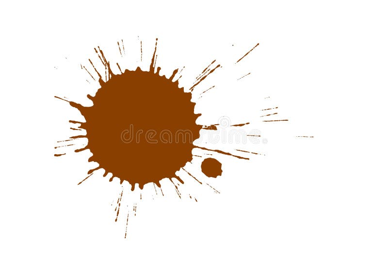 Brown Paint Splodge stock illustration. Illustration of object - 15797315